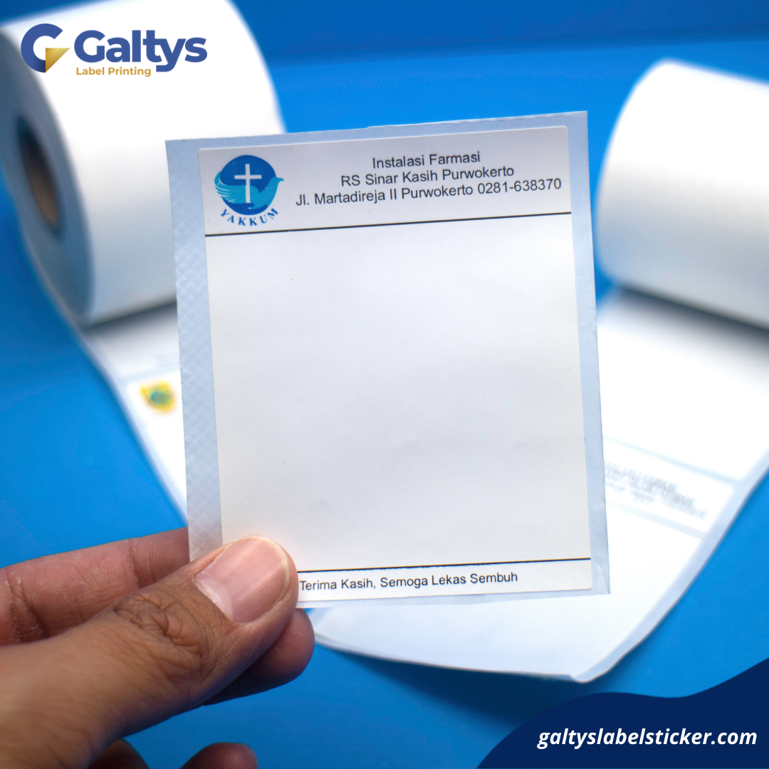 Label SIMRS & Farmasi - Galtys Label Sticker