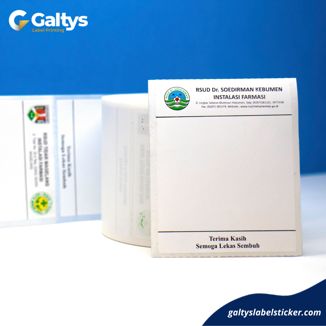 Label SIMRS & Farmasi - Galtys Label Sticker